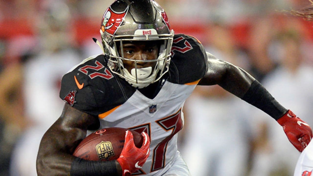 Ronald Jones charges forward for first NFL carry