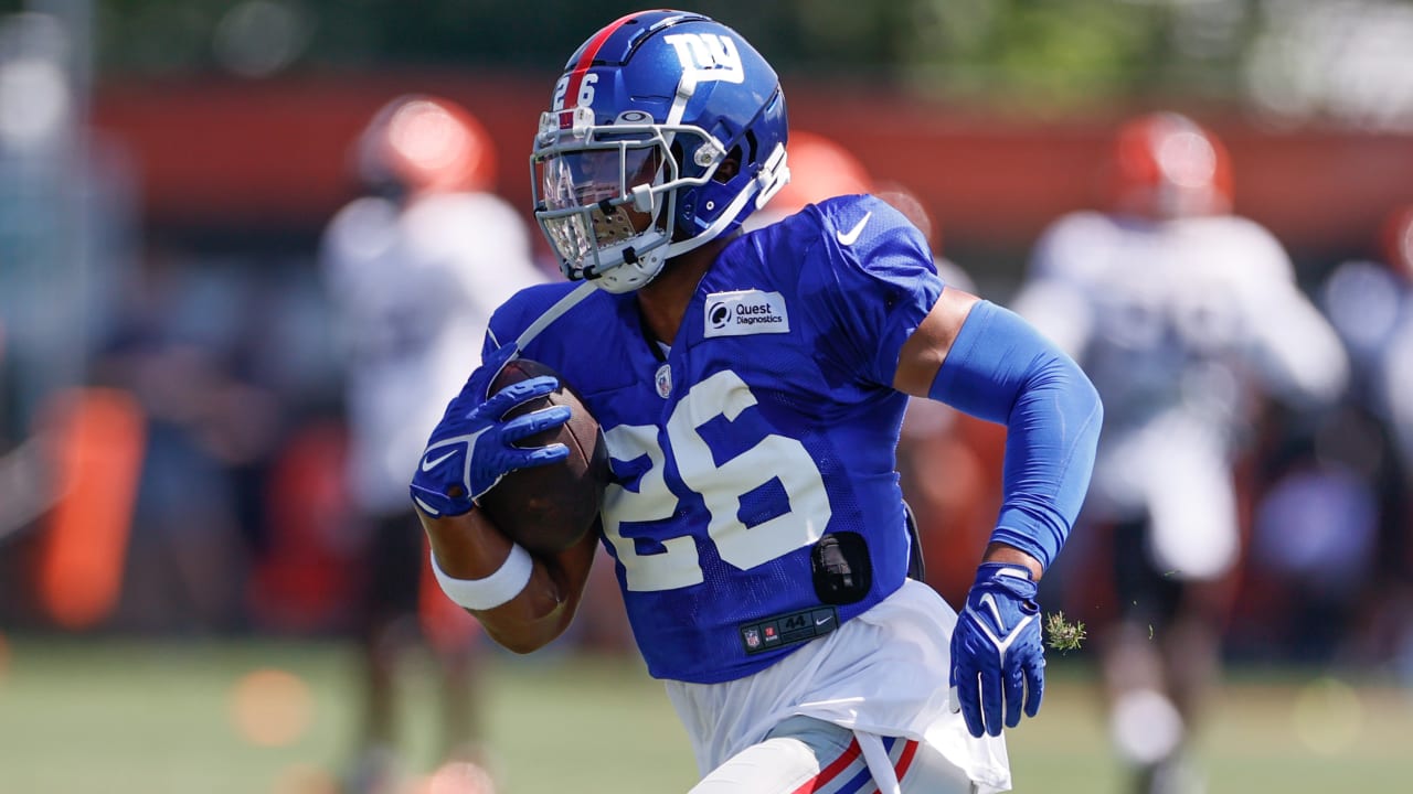 Giants Rb Saquon Barkley Set To Take Part In Team Drills During Joint