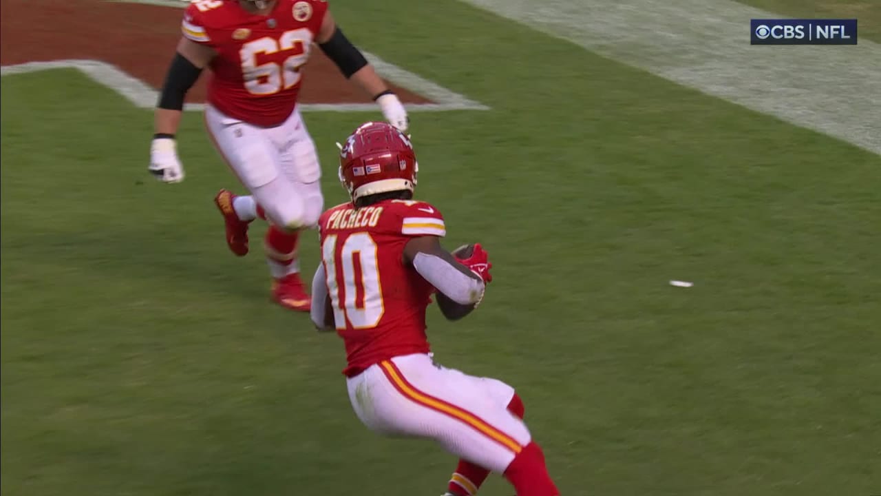 Kansas City Chiefs running back Isiah Pacheco's first career TD catch ...