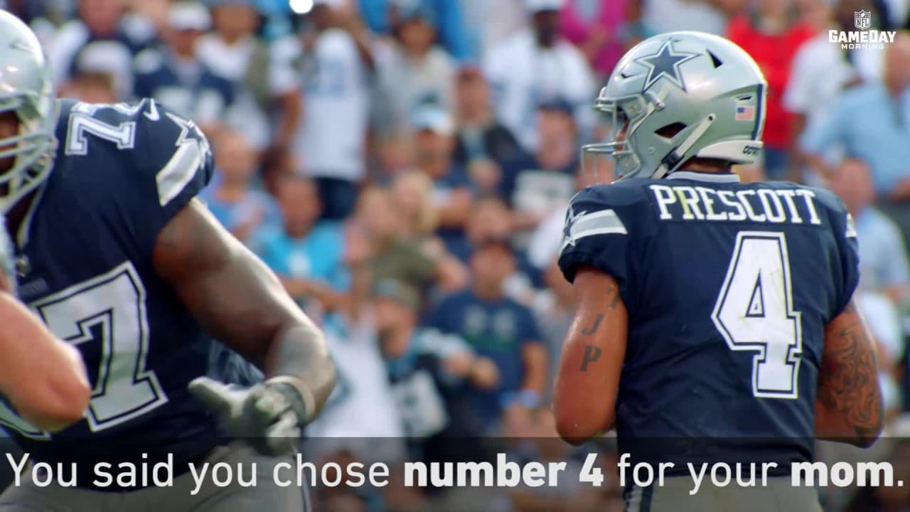How Dak Prescott celebrates, honors his mother