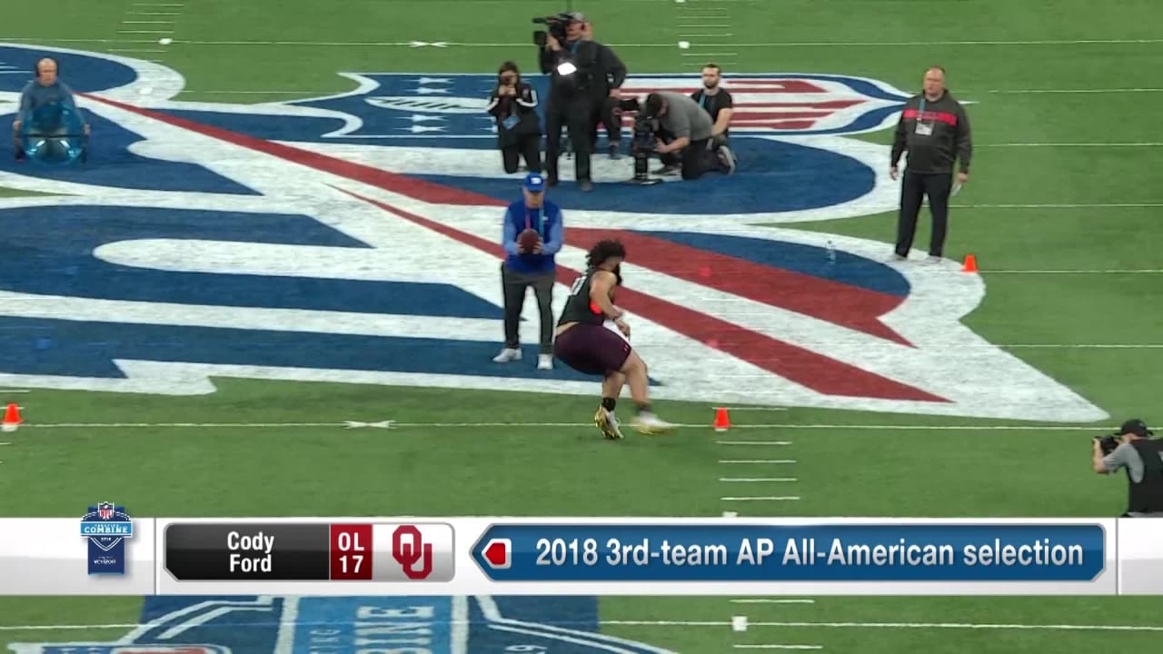 Oklahoma offensive lineman Cody Ford's 2019 NFL Scouting Combine workout