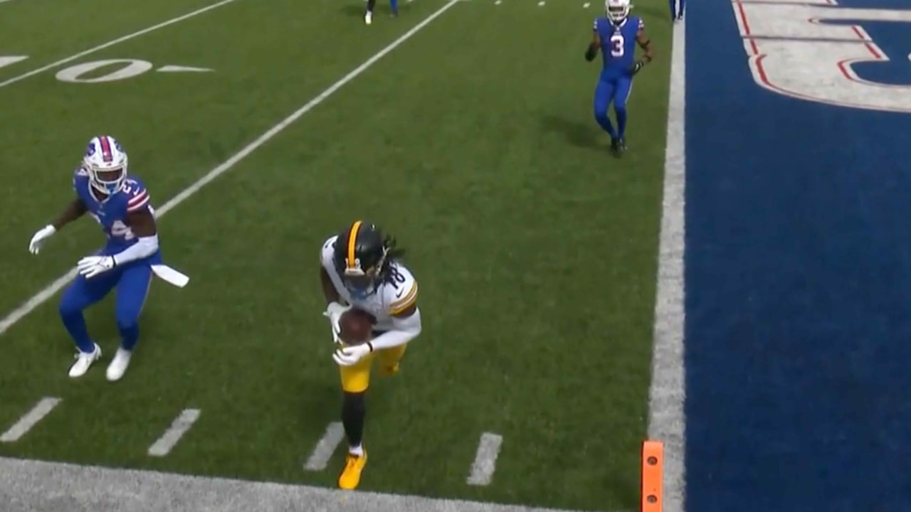Pittsburgh Steelers wide receiver Diontae Johnson's one-handed, toe-tap ...