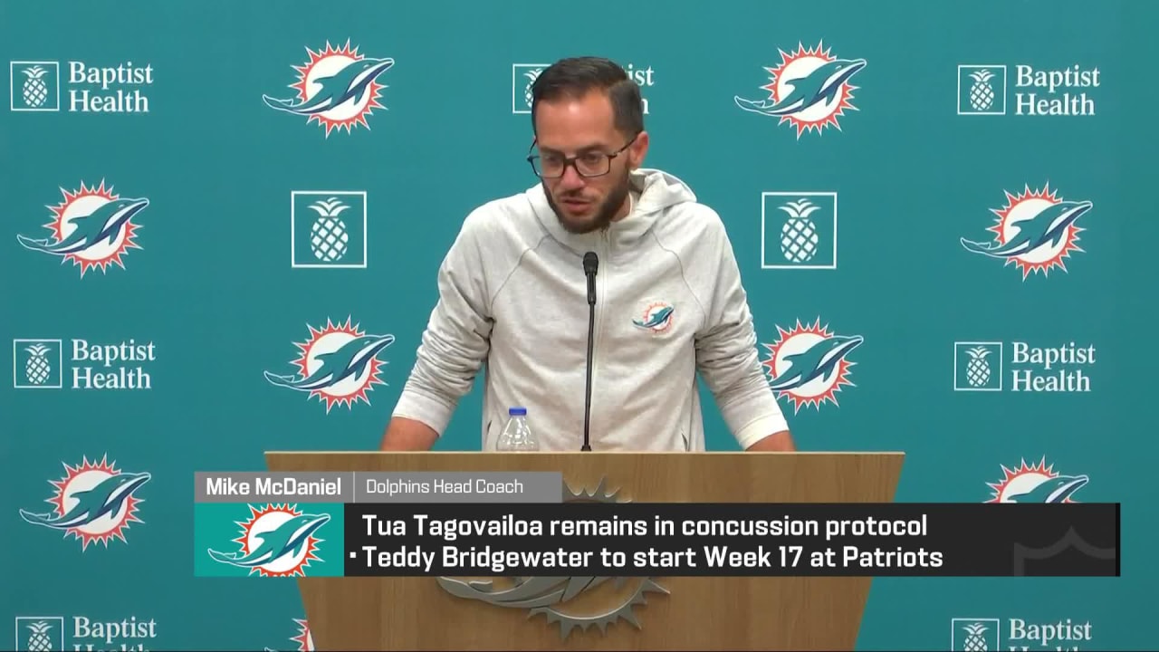 Miami Dolphins head coach Mike McDaniel reveals quarterback Tua ...