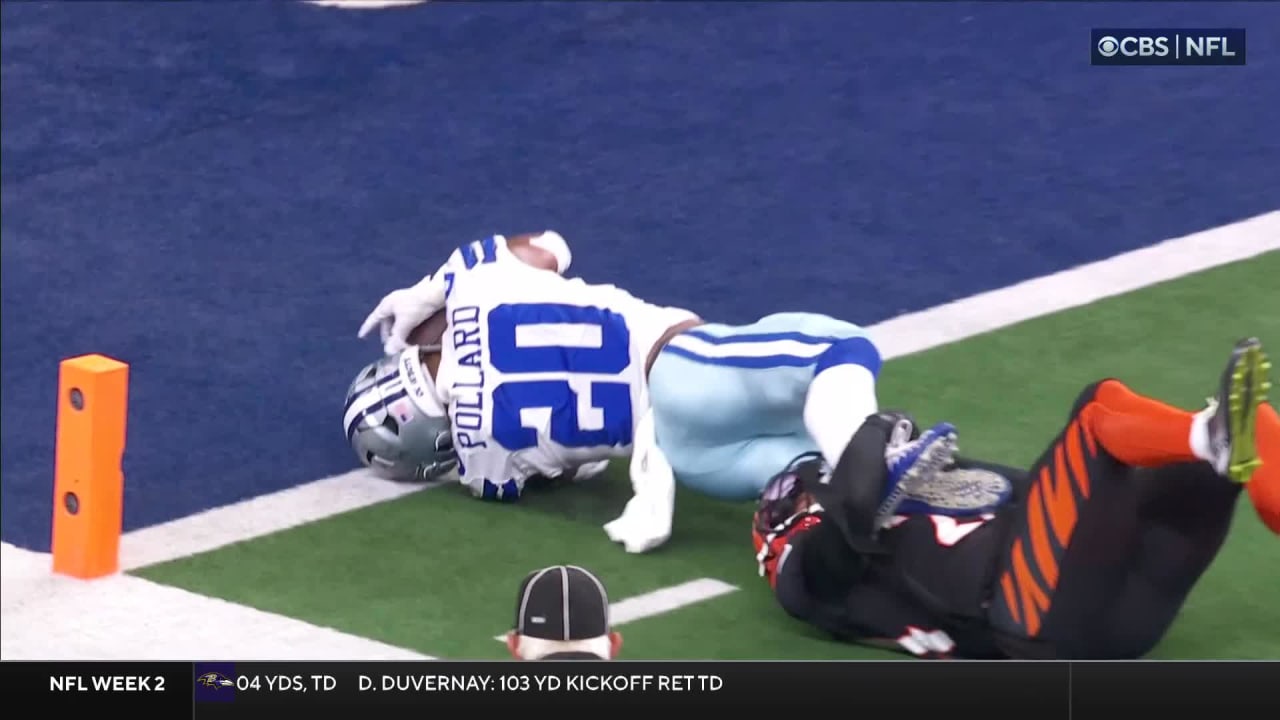 Dallas Cowboys running back Tony Pollard flashes major turbo on a 46 ...