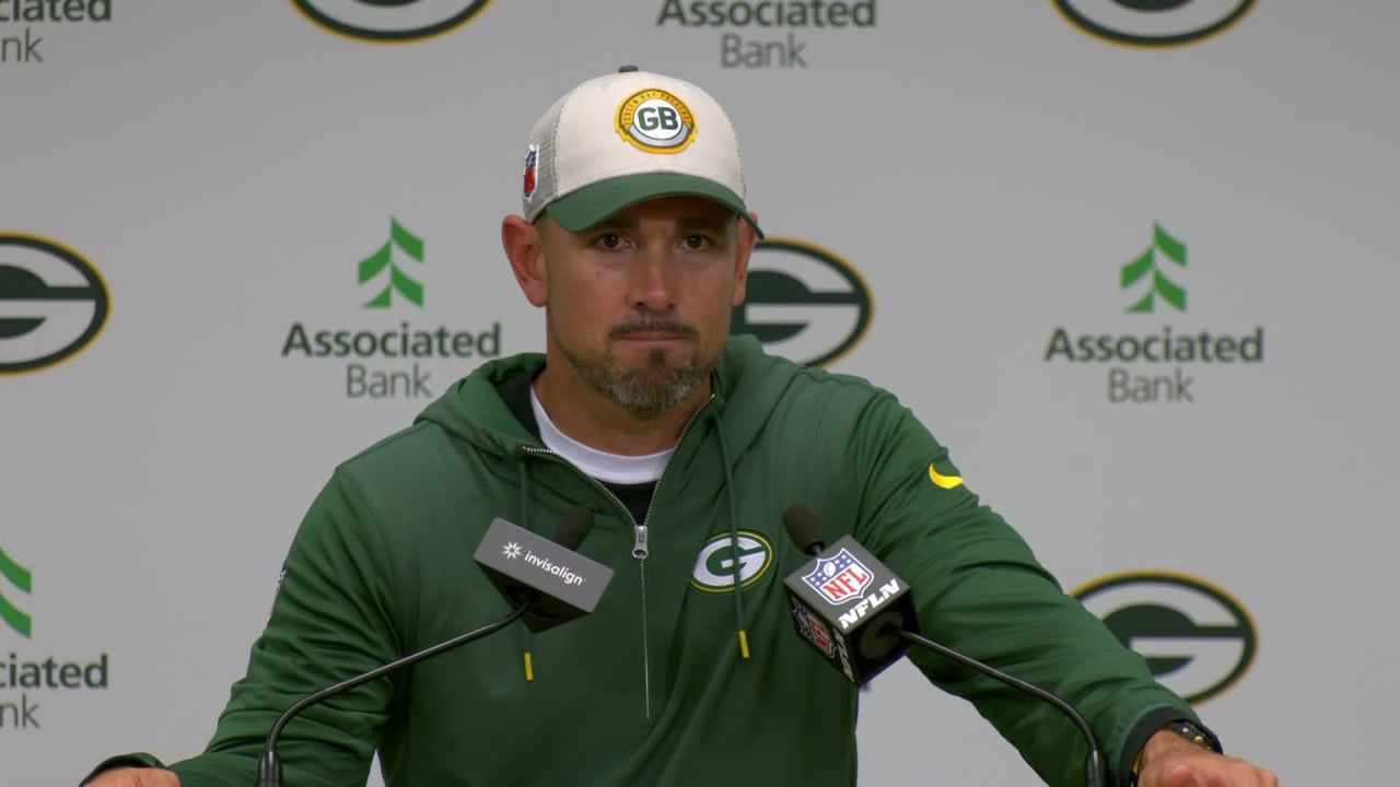 Green Bay Packers head coach Matt LaFleur: Green Bay Packers' win vs ...