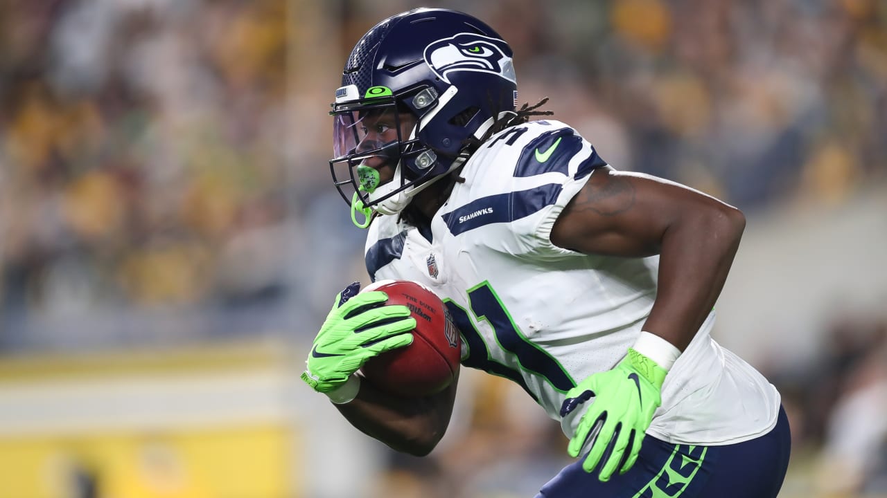 Seattle Seahawks running back DeeJay Dallas refuses to go down on a ...