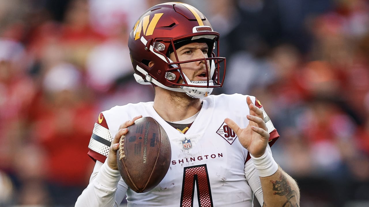 Washington Commanders quarterback Taylor Heinicke's tight-window touchdown laser to Commanders ...