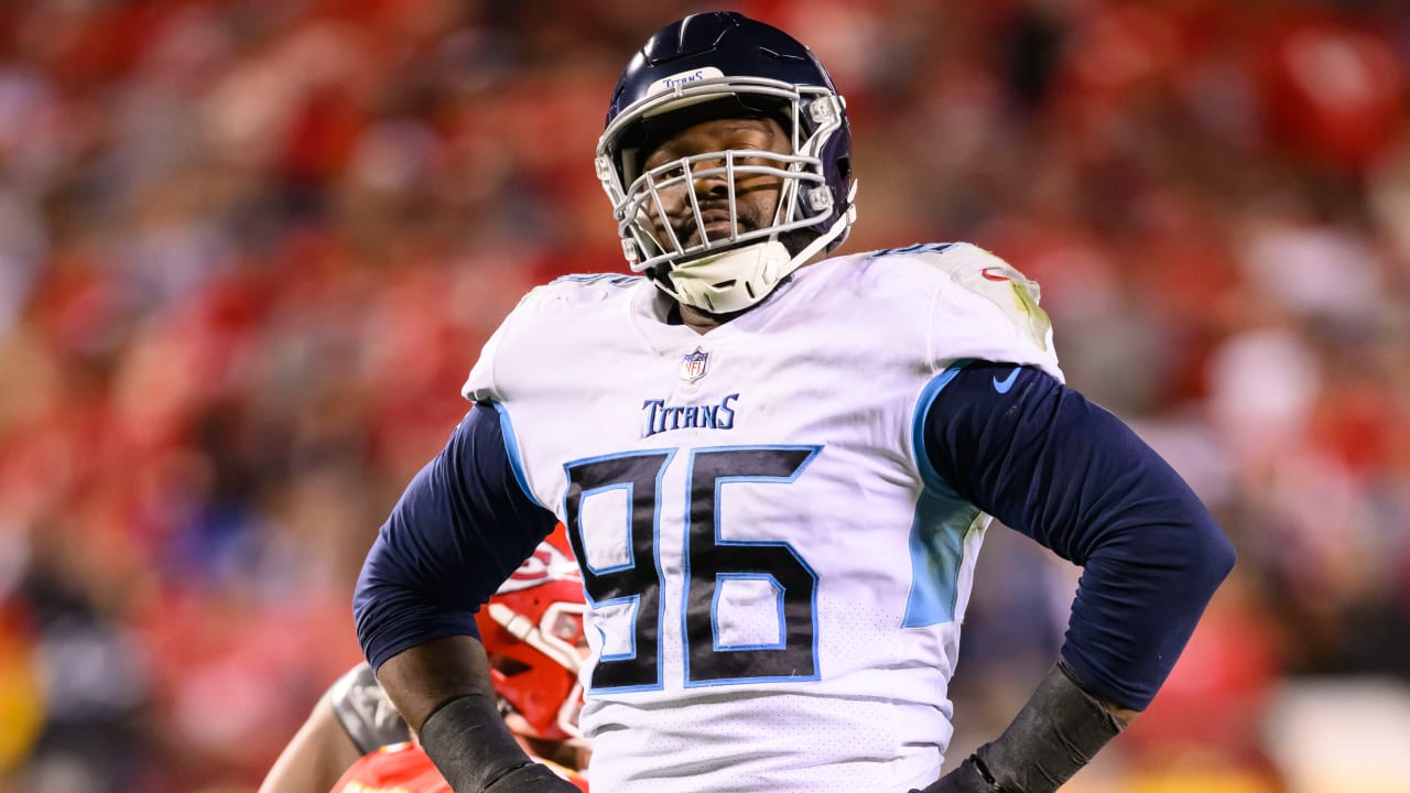 Tennessee Titans linebacker Denico Autry notches his second sack on ...