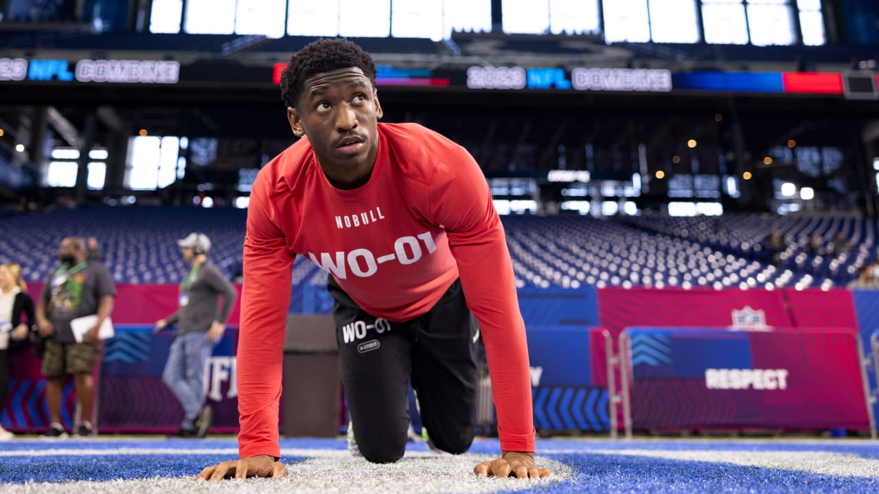 Wide receiver Jordan Addison's 2023 NFL Scouting Combine workout