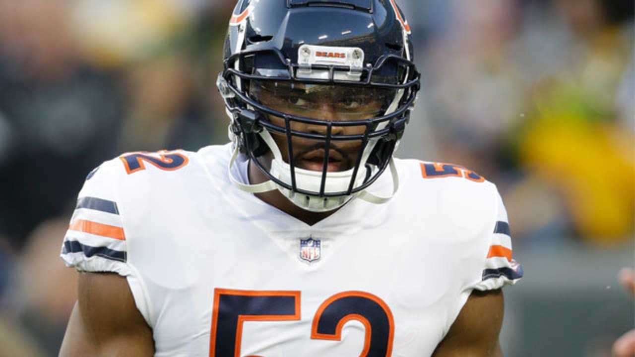 Mack brings the pressure on his first snap as Bear