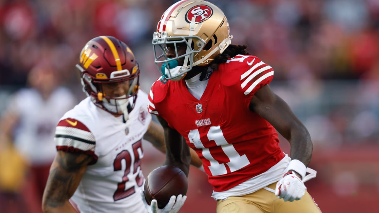 San Francisco 49ers rookie quarterback Brock Purdy locates wide-open ...