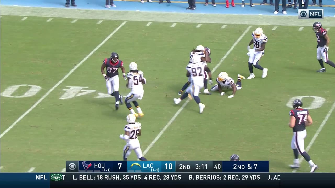 Duke Johnson breaks Chargers DB's ankles in 15-yard catch and run