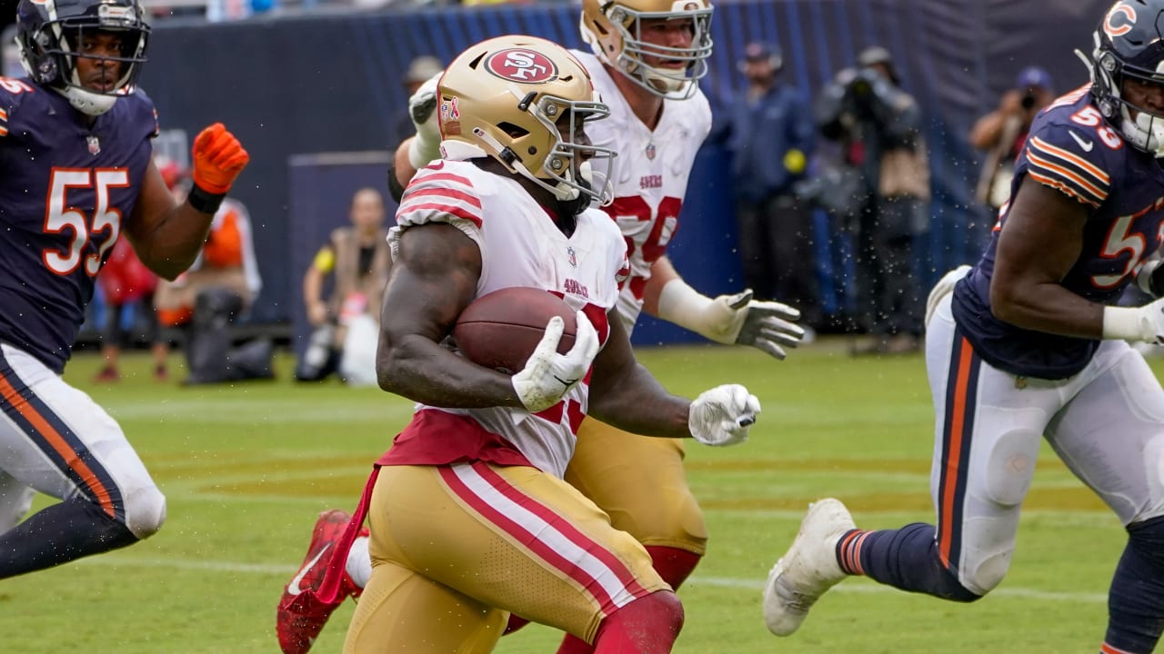San Francisco 49ers wide receiver Deebo Samuel trucks Chicago Bears ...