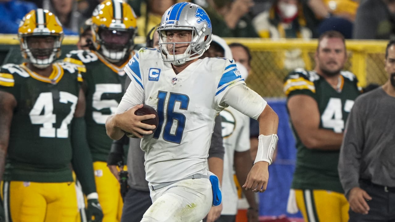 Goff to the races! Detroit Lions quarterback Jared Goff bolts for 26 ...