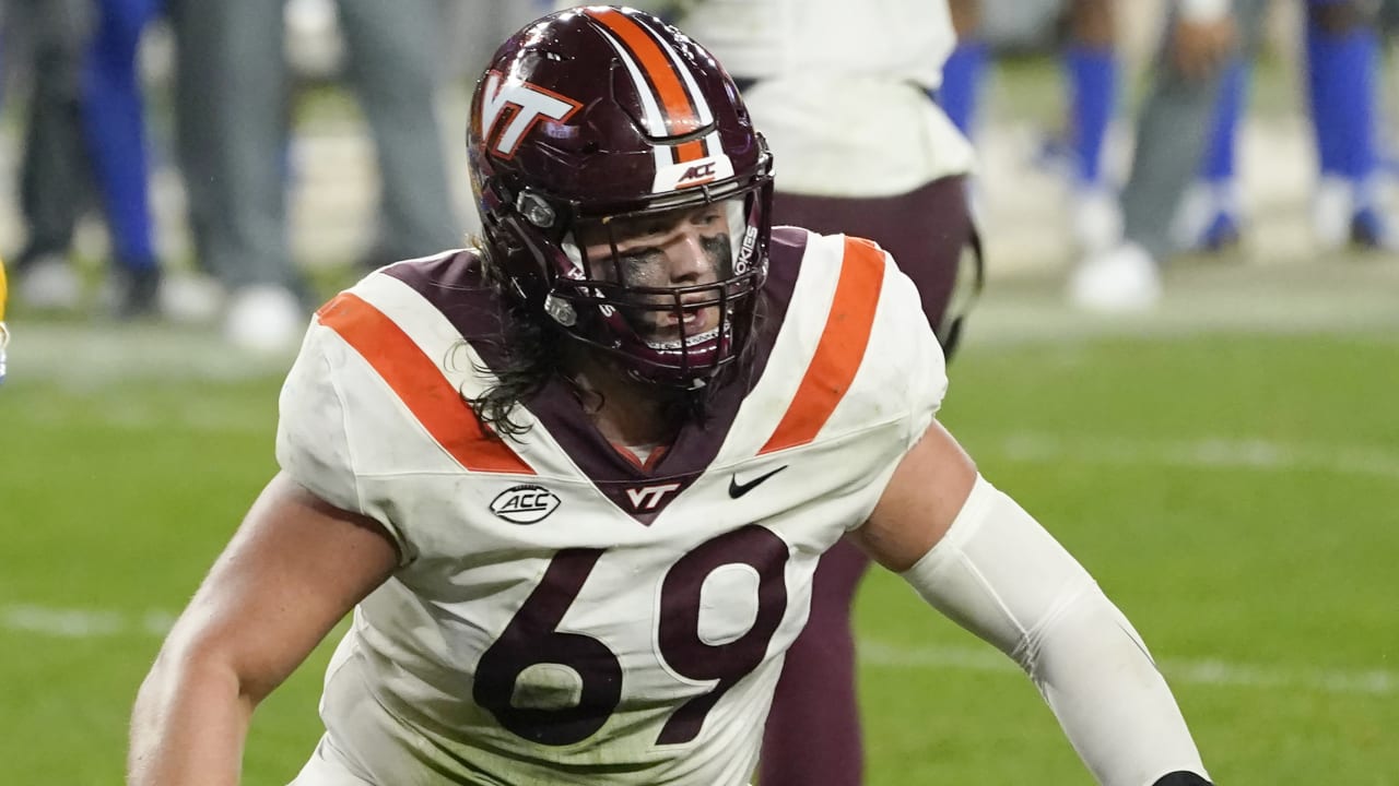 Buffalo Bills select Virginia Tech Hokies offtensive tackle Luke Tenuta ...