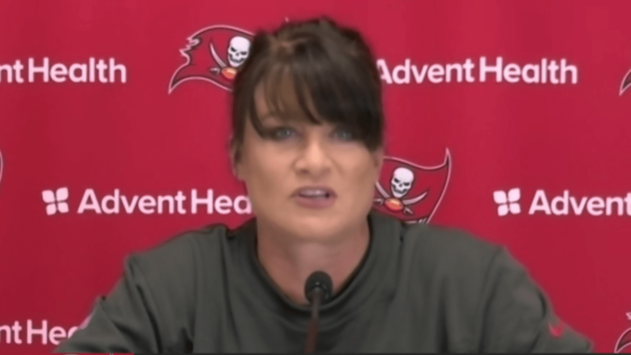 Tampa Bay Buccaneers assistant defensive line coach Lori Locust ...
