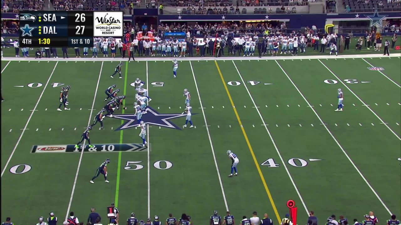 Dallas Cowboys linebacker Storey Jackson scoops up fumble recovery on ...