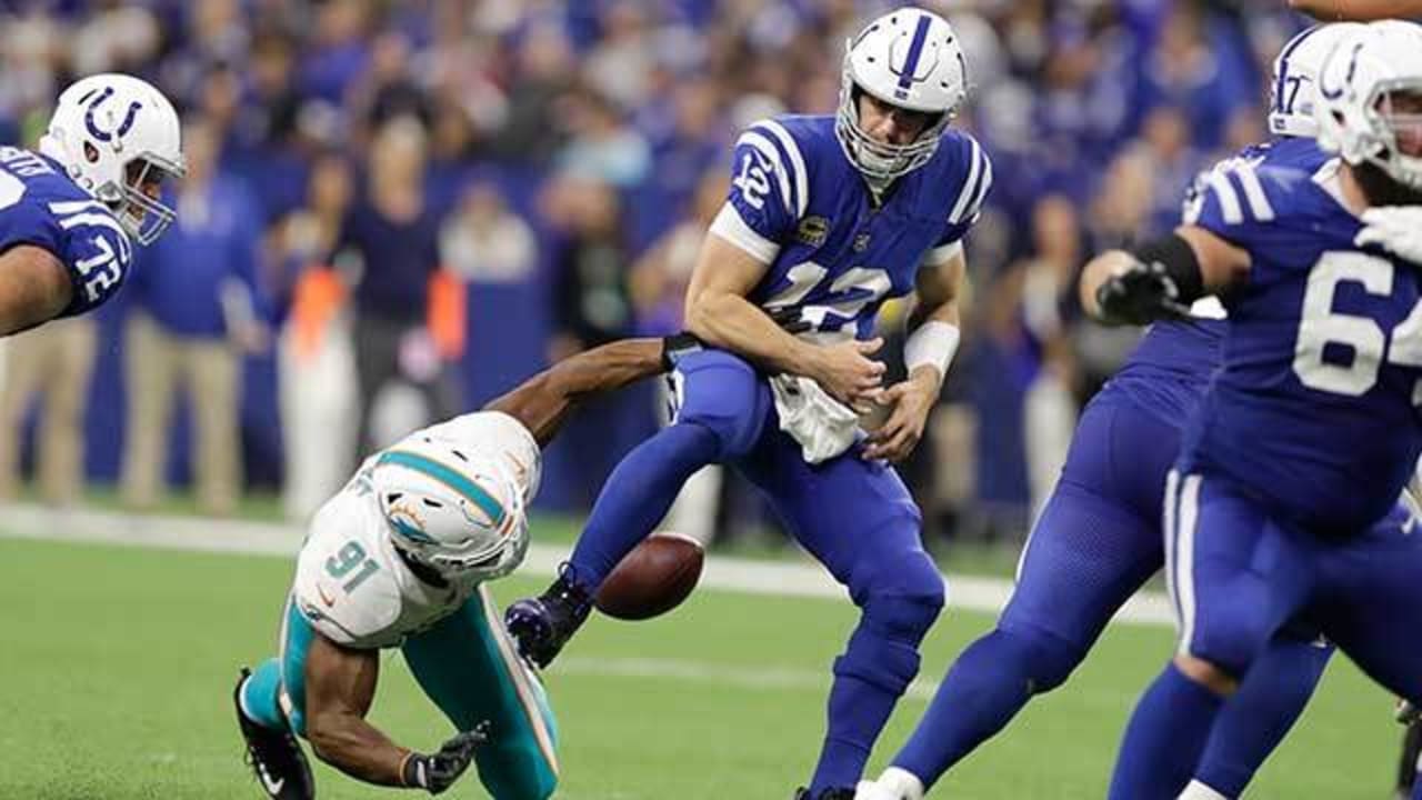 Wake's strip-sack is Colts' first allowed since Week 5