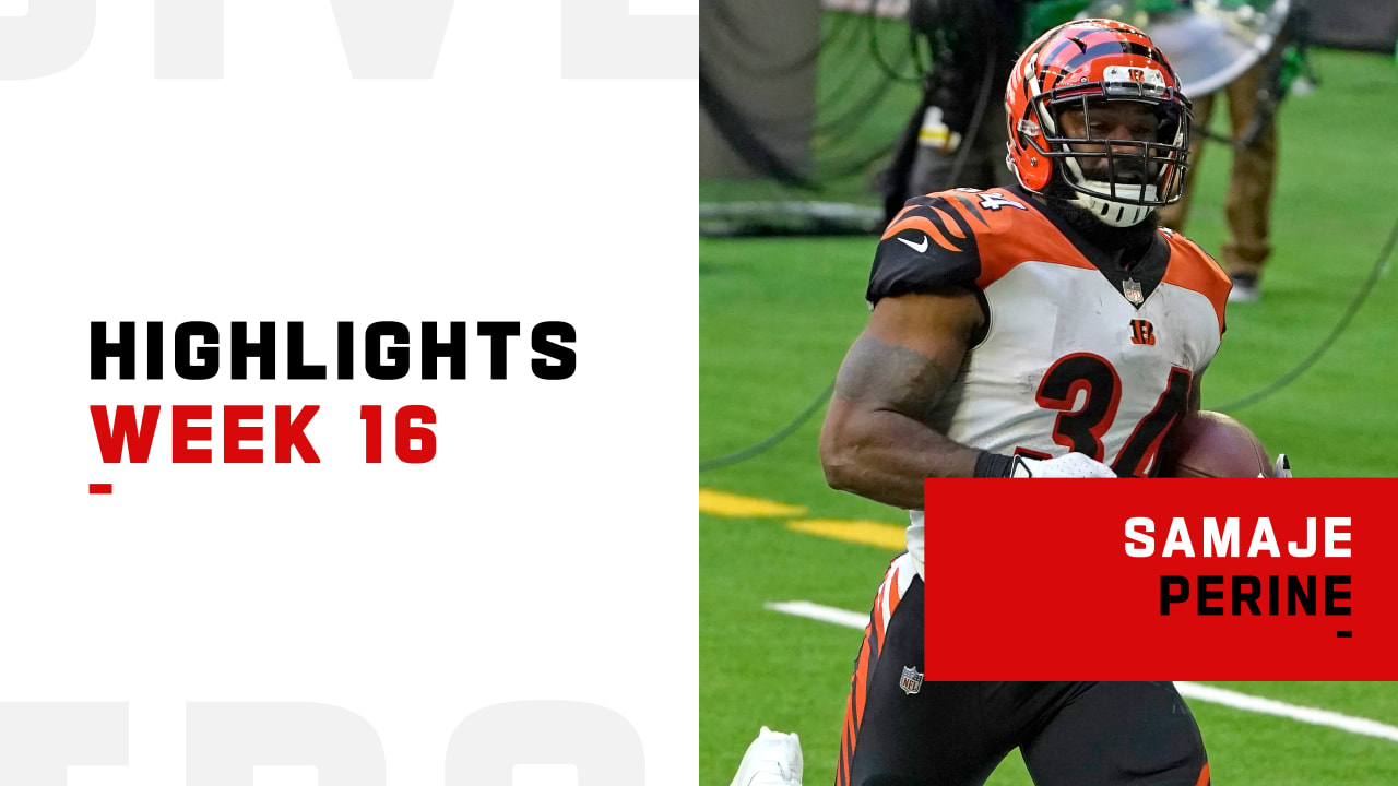 Cincinnati Bengals running back Best plays by Samaje Perine from 2-TD ...