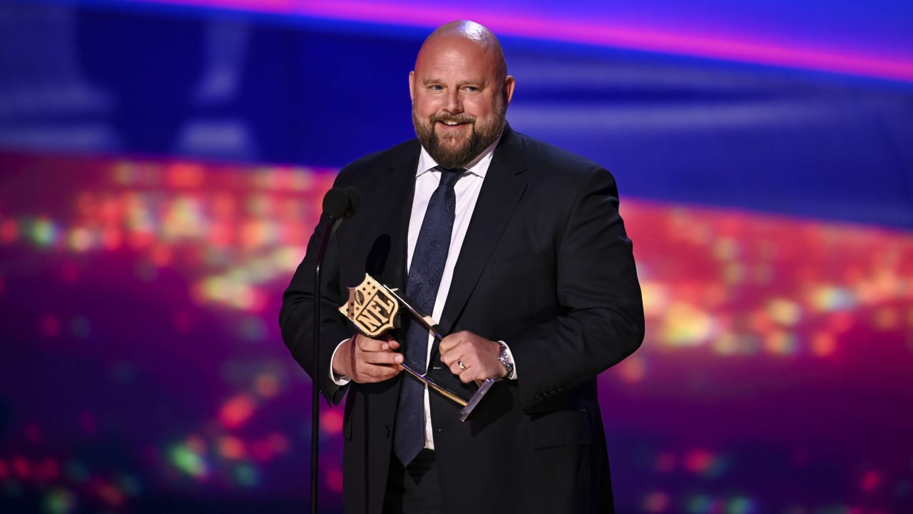 New York Giants head coach Brian Daboll presents his speech after ...