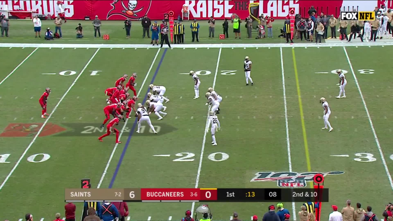 Can't-Miss Play: Davis delivers INT after Bucs' bizarre behind-the-back ...