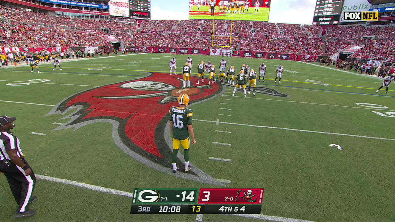 Green Bay Packers defensive back Keisean Nixon catches punter Pat O ...
