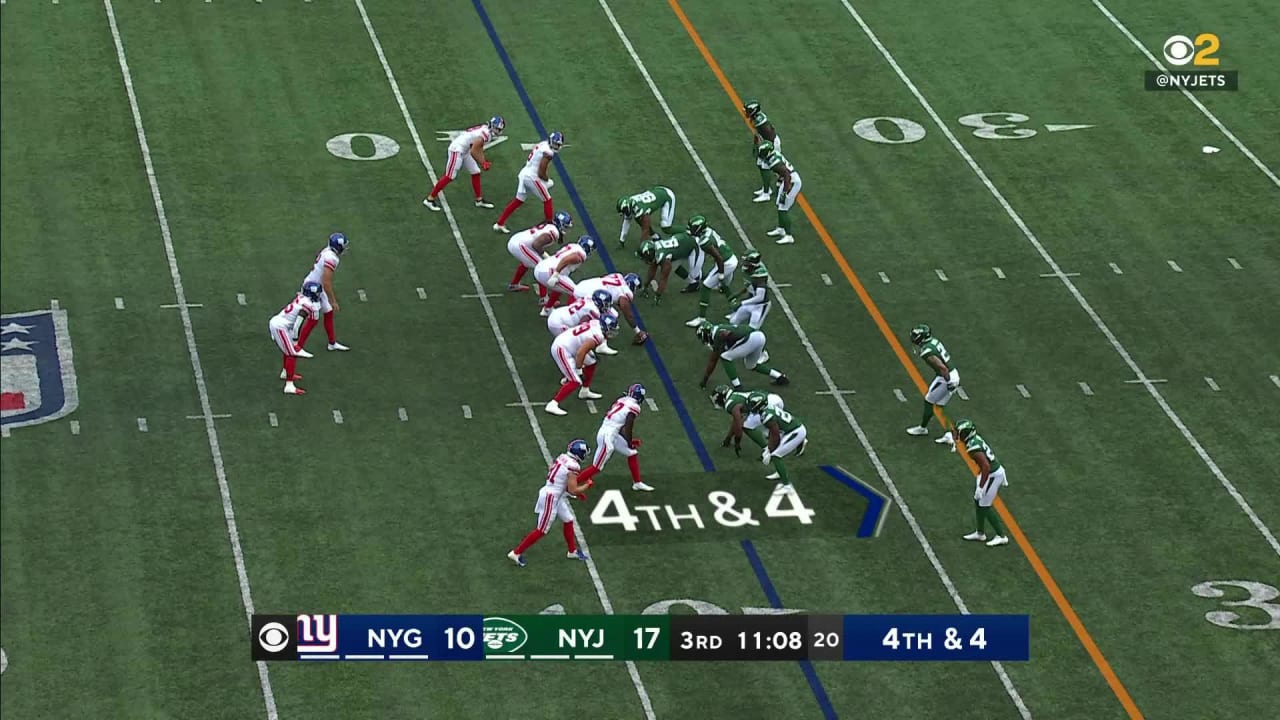 New York Giants running back Jashaun Corbin left wide open for 20-yard ...