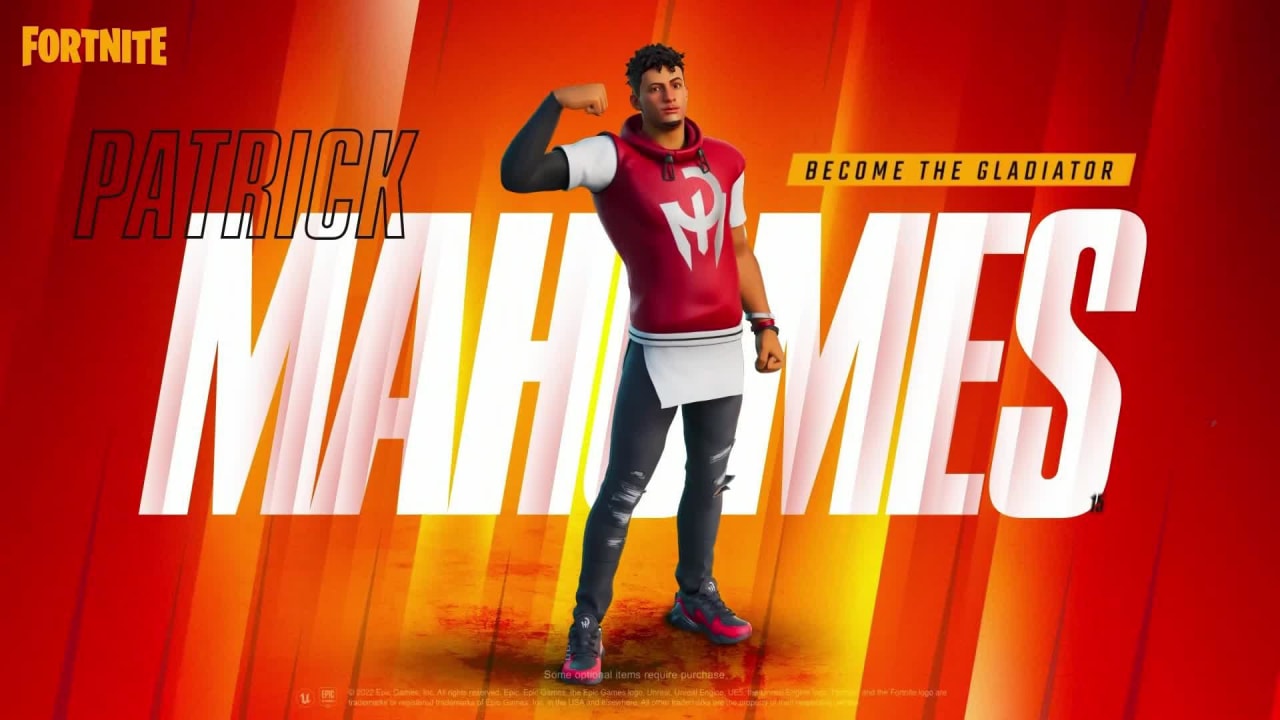 Kansas City Chiefs quarterback Patrick Mahomes to join Fortnite Icon Series