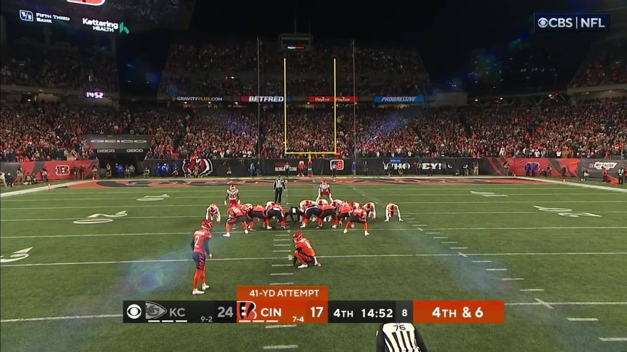 Cincinnati Bengals kicker Evan McPherson's 41-yard field goal trims ...