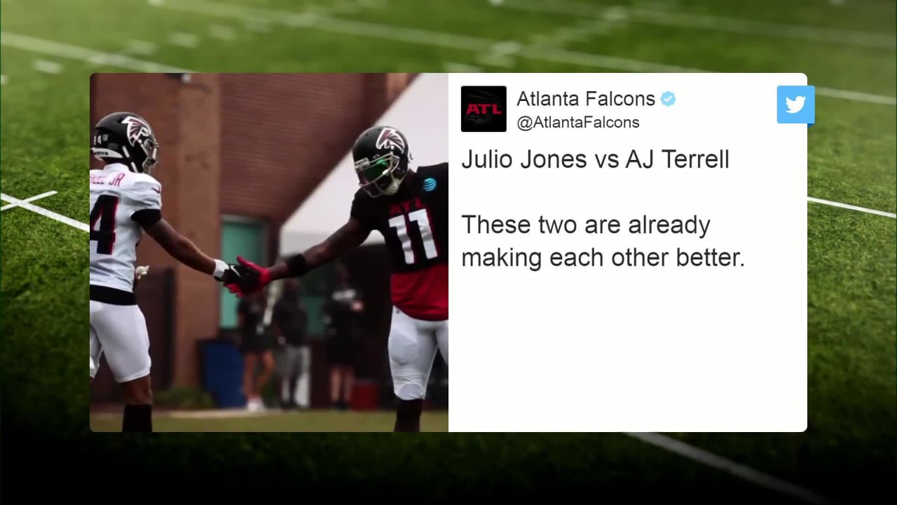 Atlanta rookie cornerback A.J. Terrell holds his own against wide ...