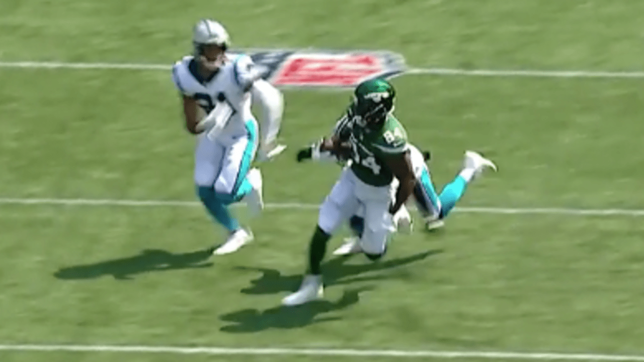 New York Jets wide receiver Corey Davis breaks for 35 yards