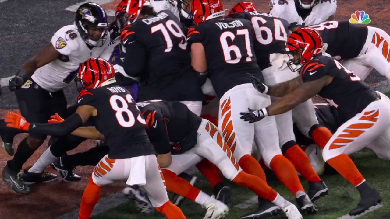 Cincinnati Bengals regain lead on Bengals quarterback Joe Burrow's 1 ...