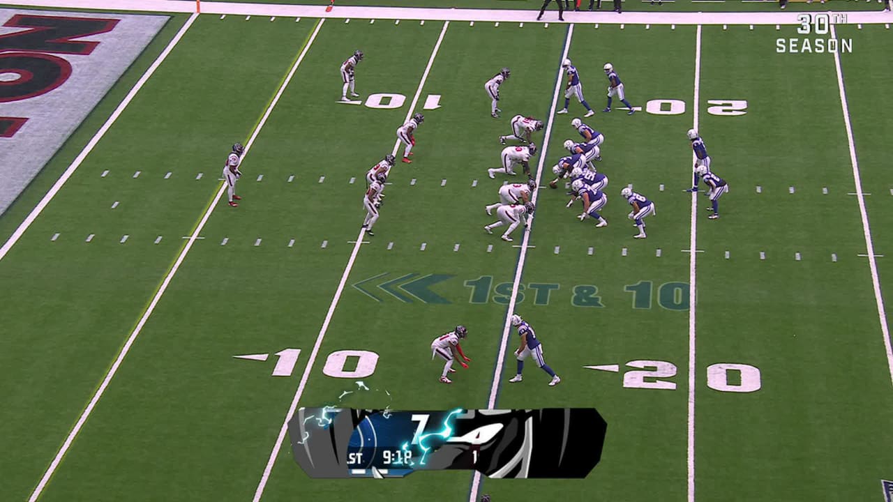 Indianapolis Colts quarterback Anthony Richardson bulldozes defender at ...