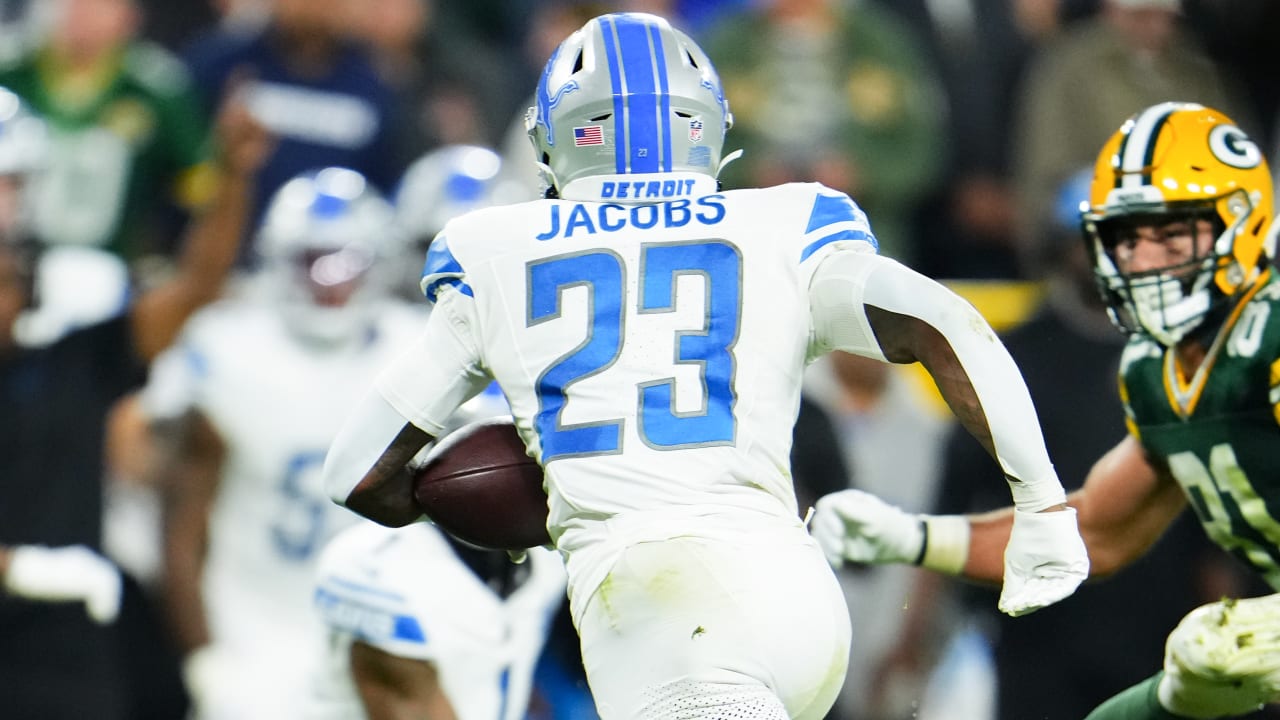 Detroit Lions cornerback Jerry Jacobs' second interception of game vs ...