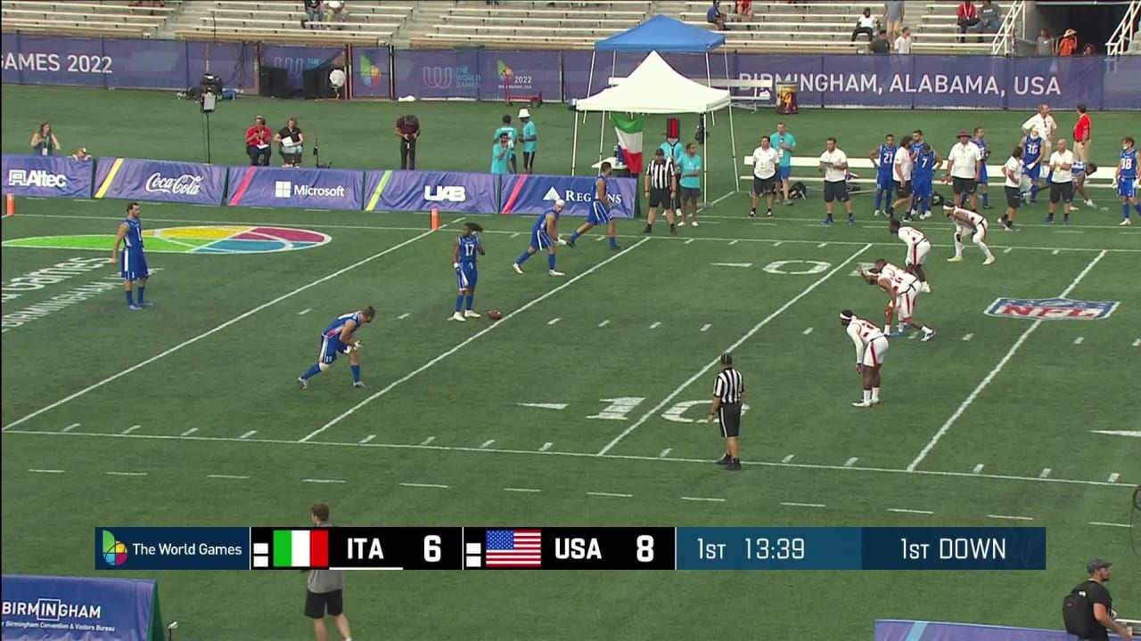 Team USA flag football player Bruce Mapp caps quick opening drive with ...