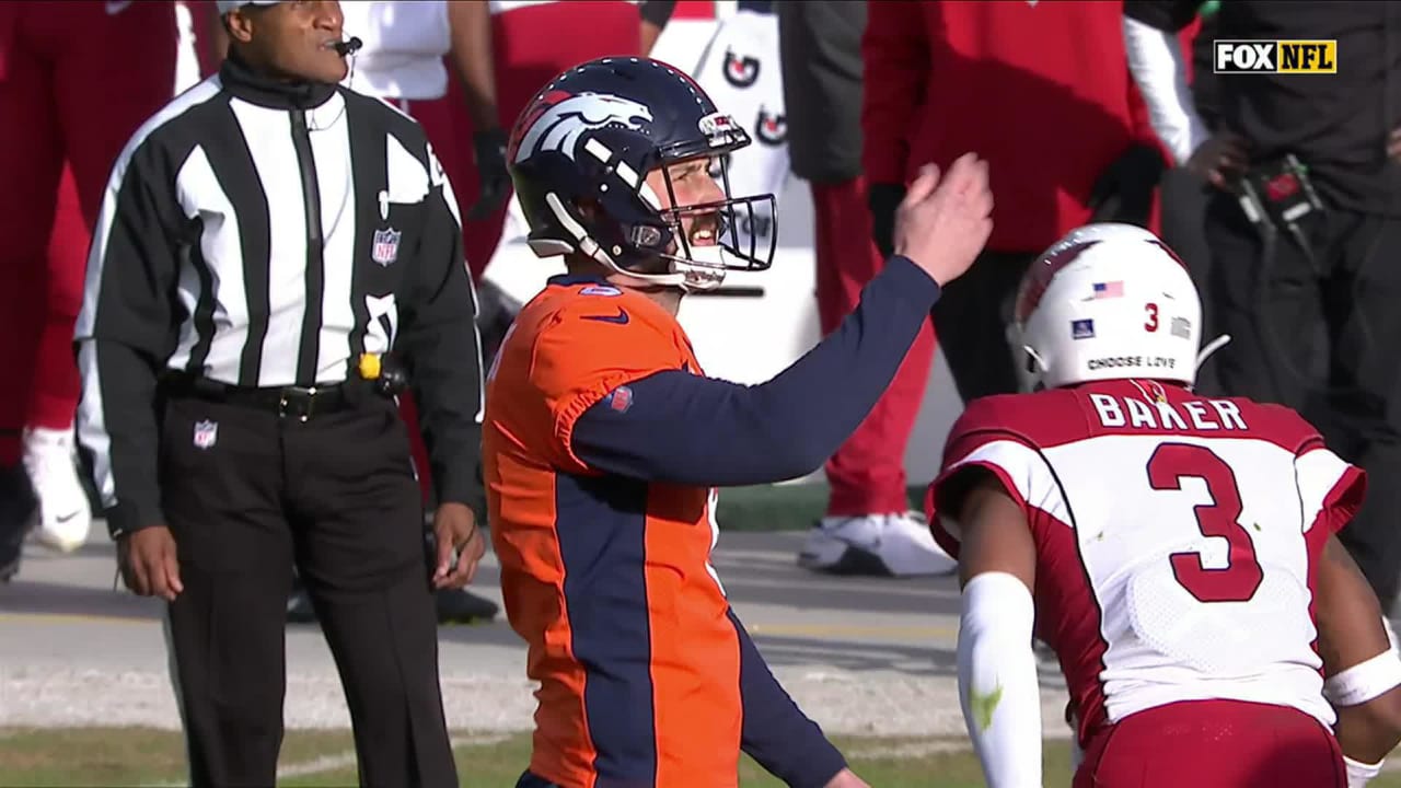 Denver Broncos kicker Brandon McManus' 38-yard FG is pushed wide right