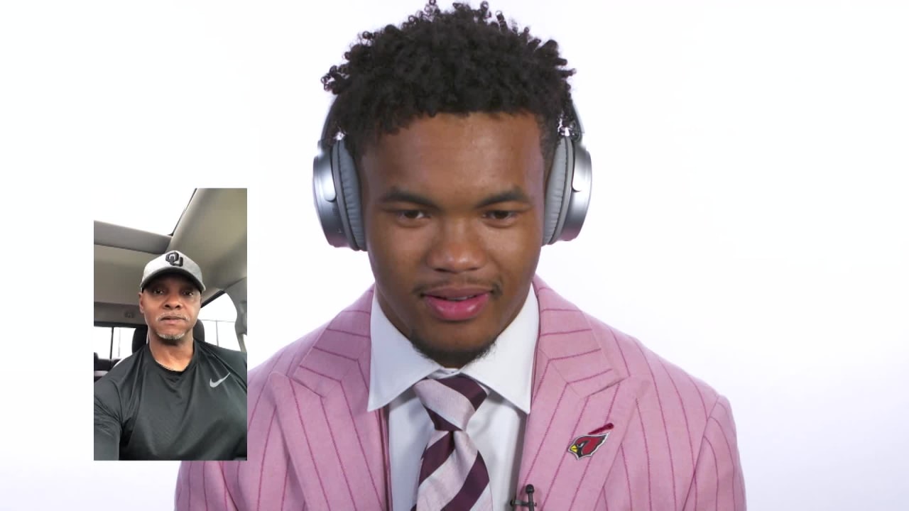 Arizona Cardinals quarterback Kyler Murray reacts to congratulatory ...