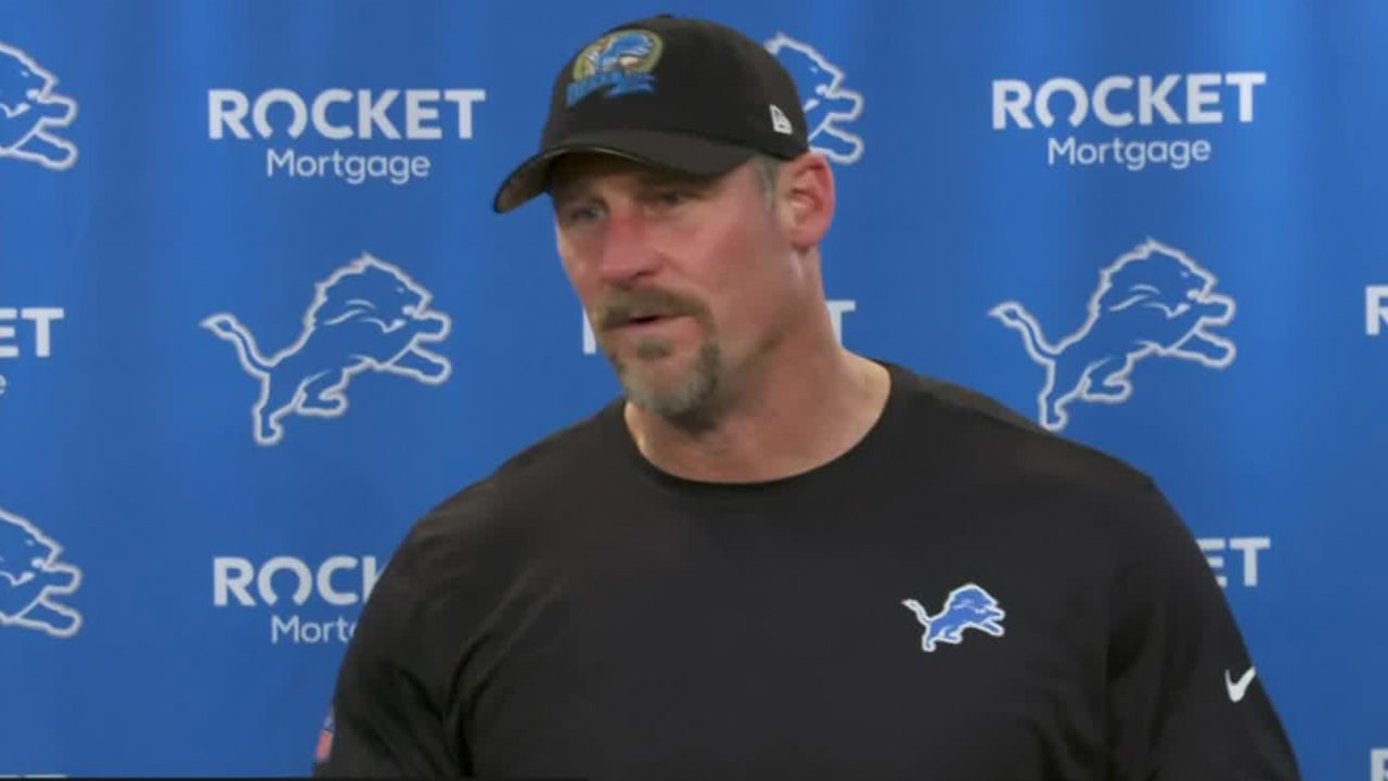 Detroit Lions Head Coach Dan Campbell Reacts To Lions Preventing