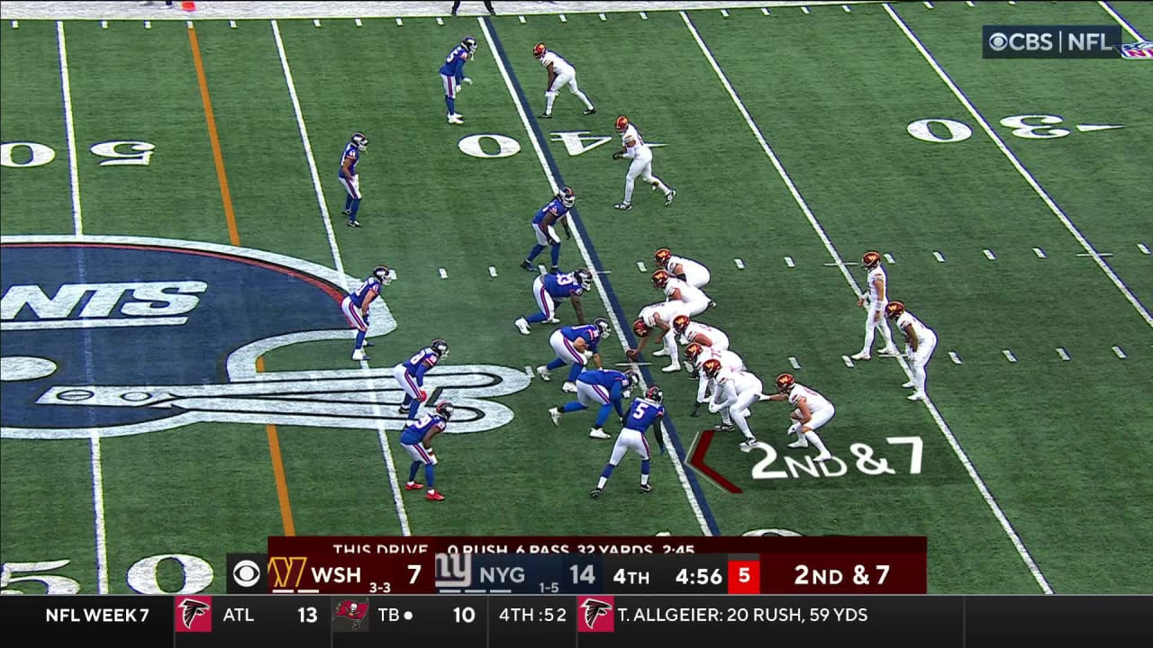 Washington Commanders wide receiver Byron Pringle's first catch of game ...