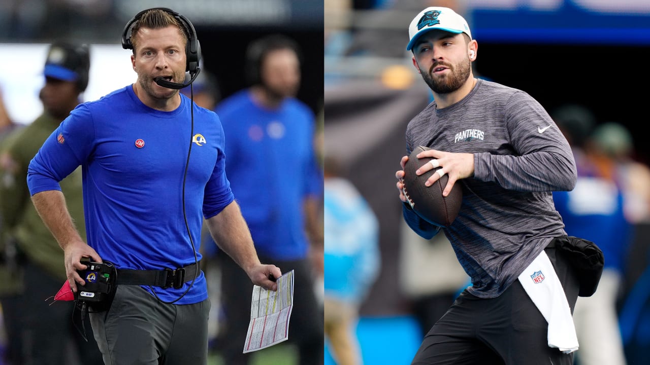 Sean McVay: Rams 'working through' Baker Mayfield's status for ...