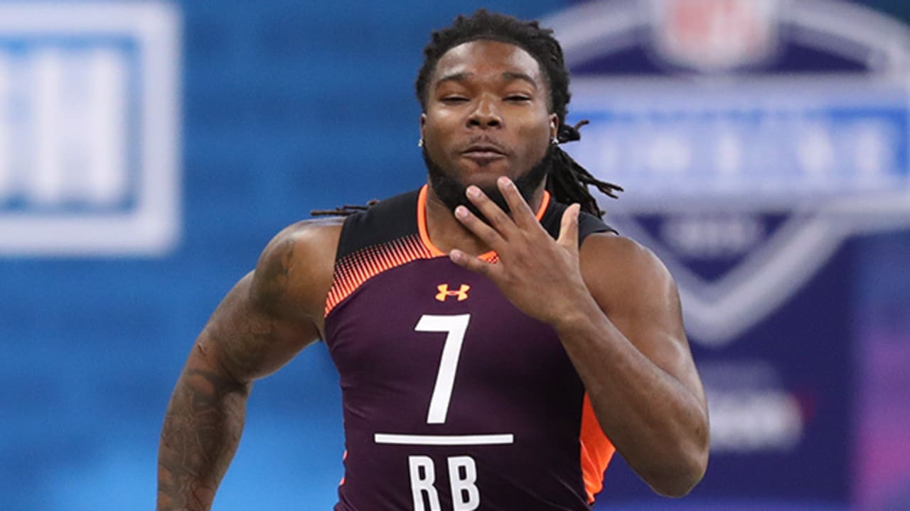 Memphis running back Darrell Henderson runs an official 4.49 40-yard ...