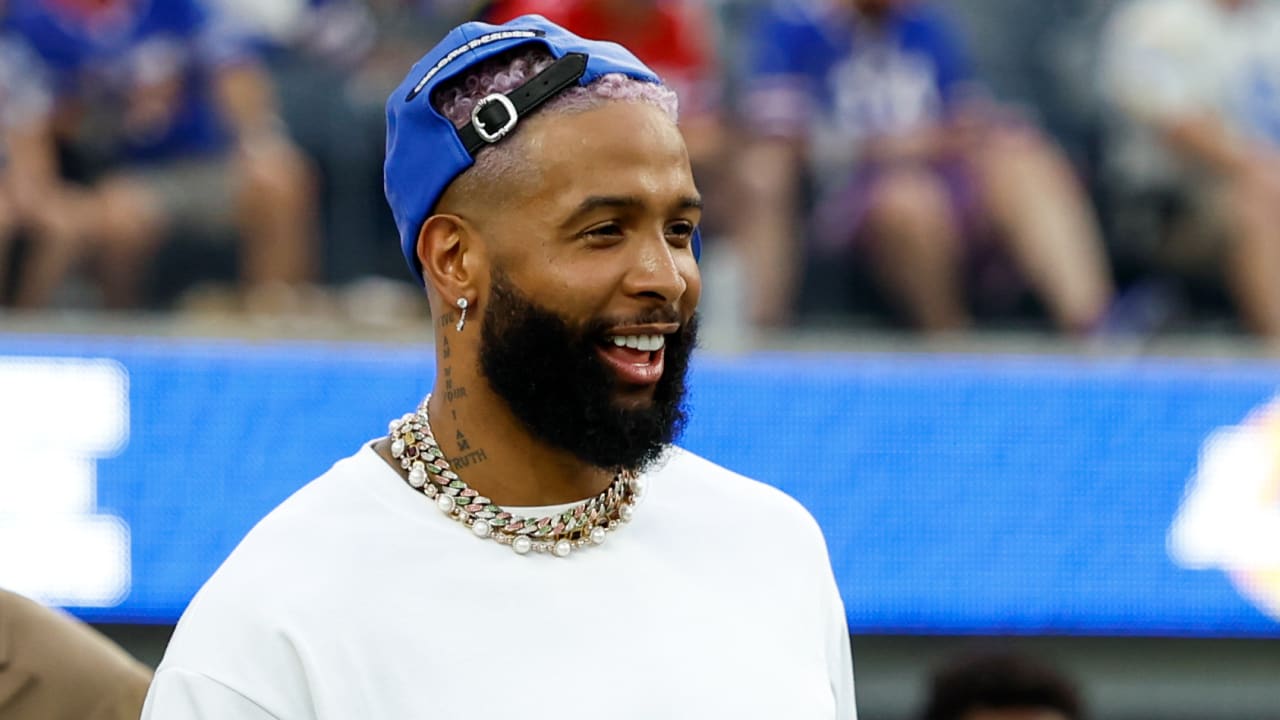 Wide receiver Odell Beckham Jr. attended Los Angeles Rams Super Bowl ...