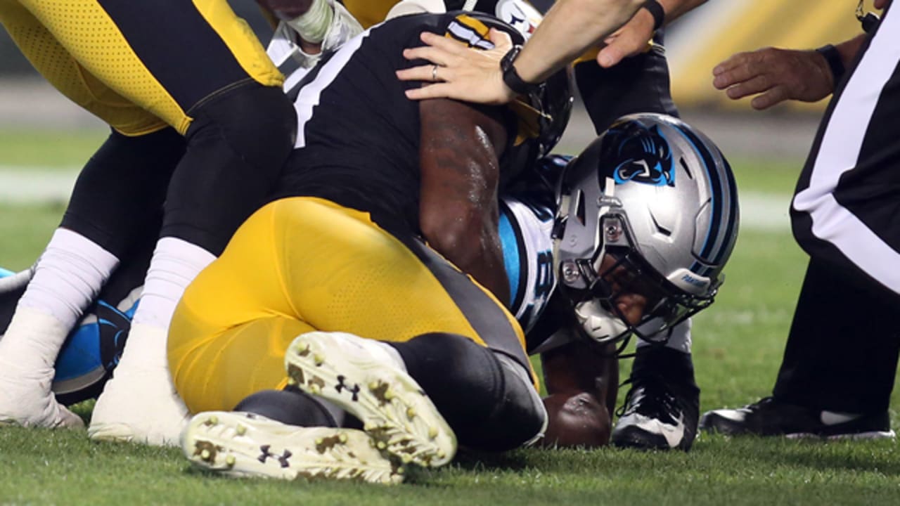 Bug Howard recovers his fumble into the endzone for a touchdown