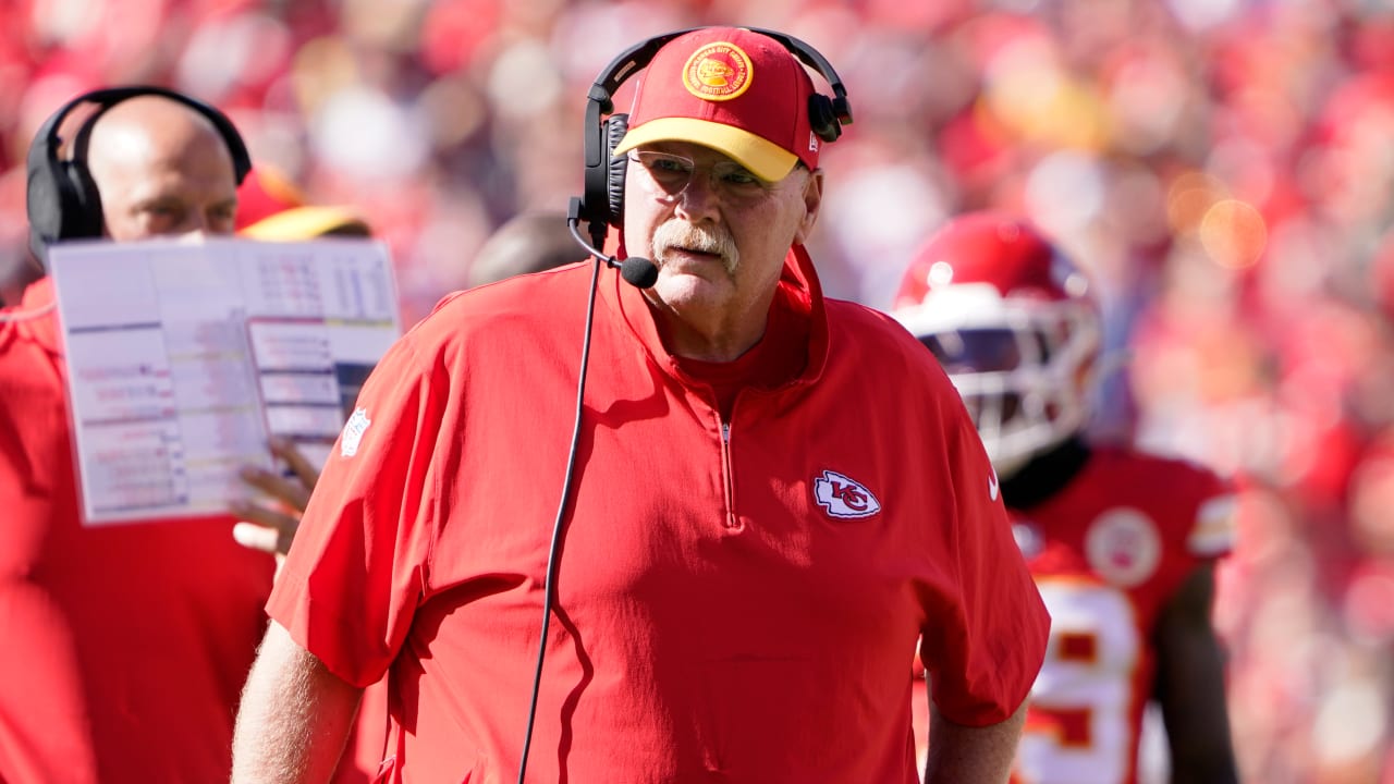 Chiefs HC Andy Reid moves into sole possession of fourth all time with ...