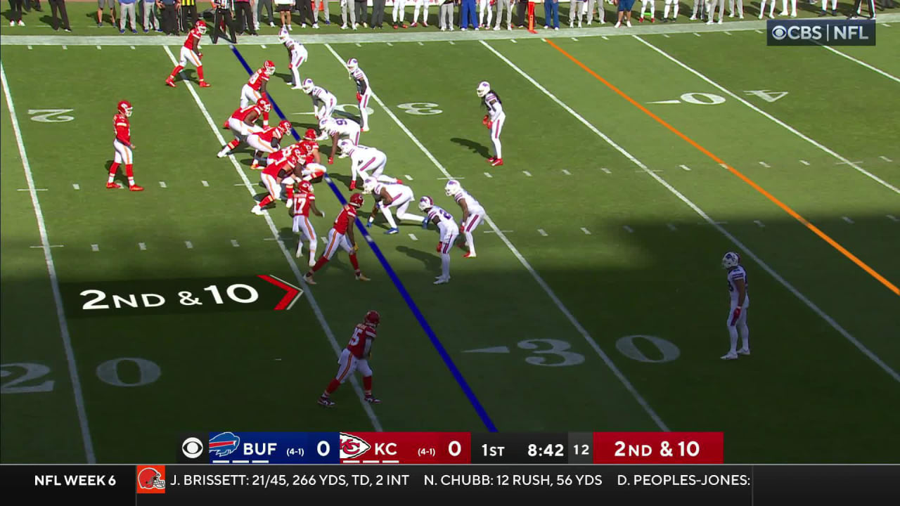 Kansas City Chiefs quarterback Patrick Mahomes' 26-yard loft to wide ...