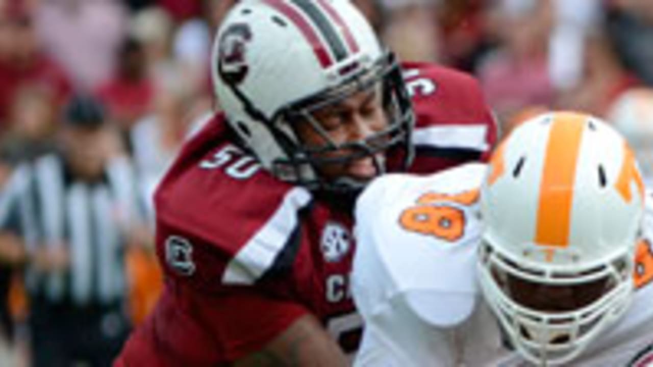 A.J. Cann says he'll check draft status, return to South Carolina