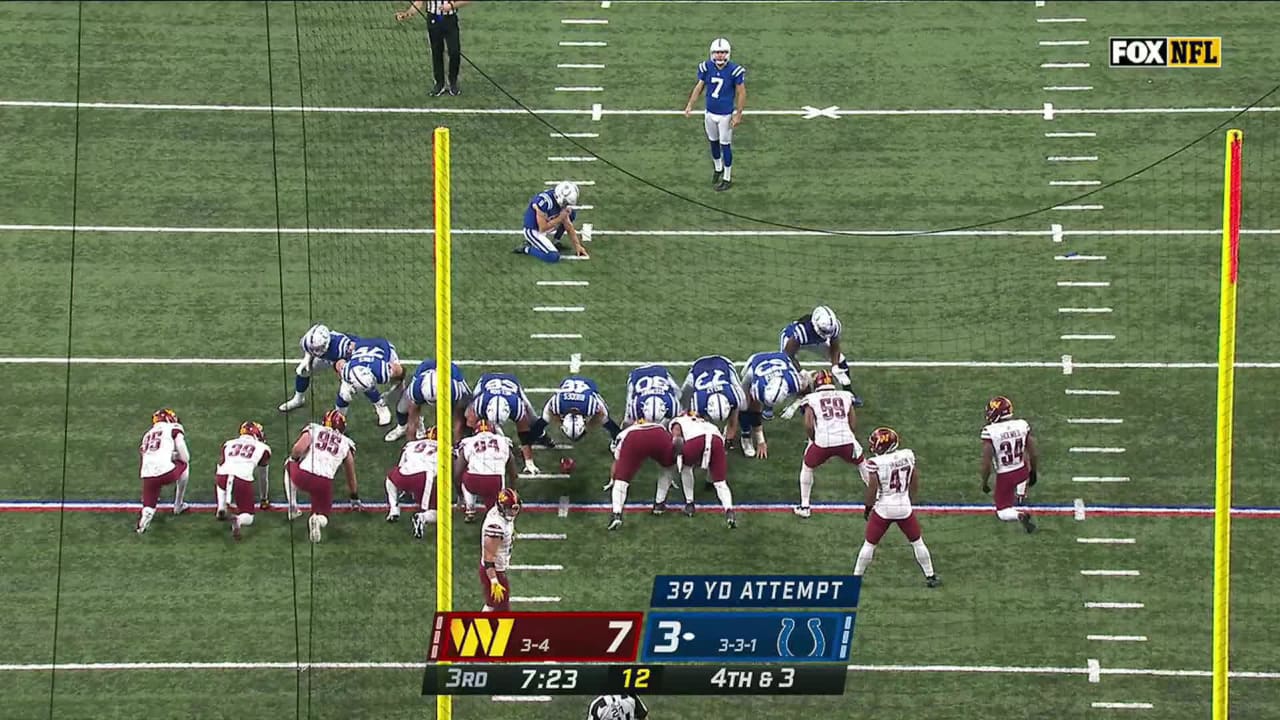 Indianapolis Colts kicker Chase McLaughlin's 39-yard FG trims Colts ...