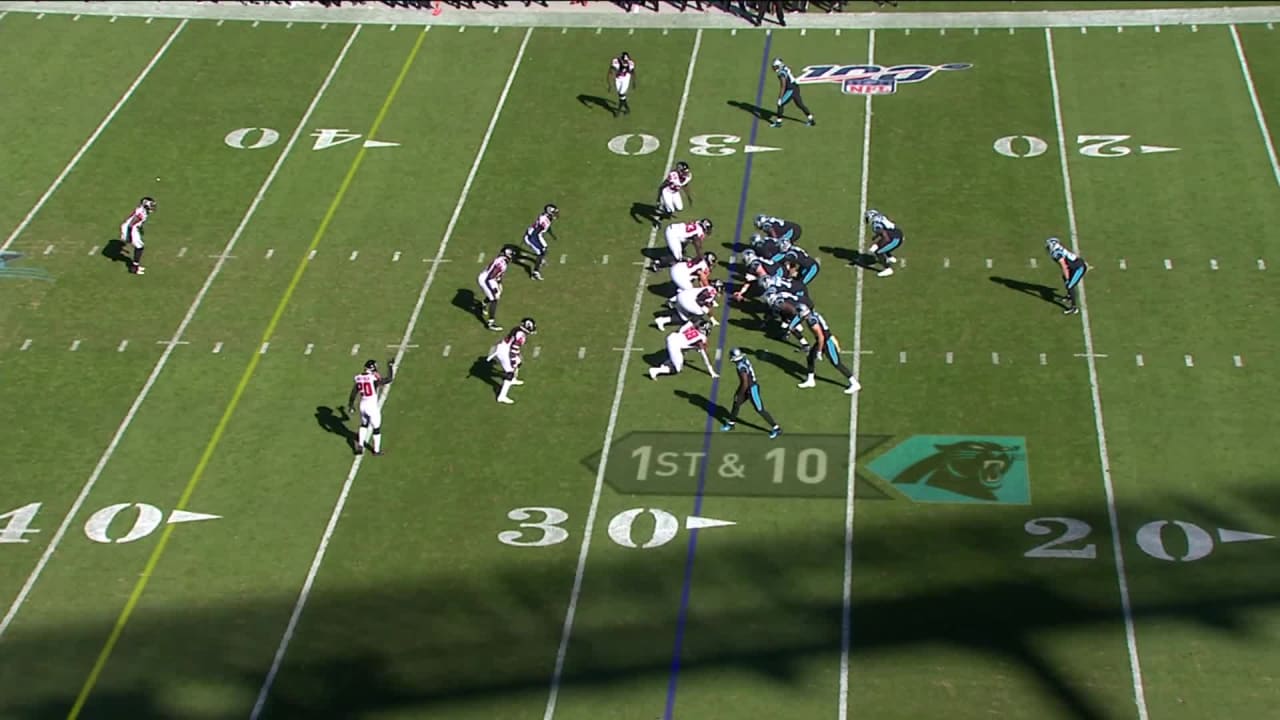 Christian McCaffrey goes over 1,000 rushing yards in 2019