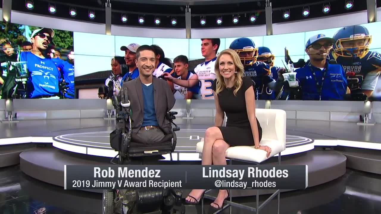 Jimmy V Award winner Rob Mendez shares his story of perseverance in ...