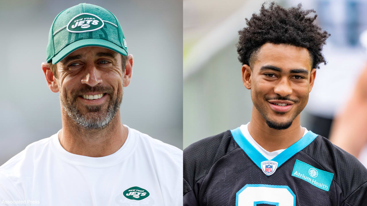 New York Jets quarterback Aaron Rodgers on Carolina Panthers ...